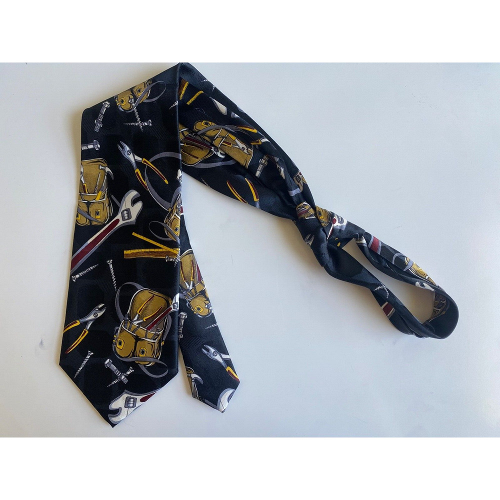 Vintage Beans Mcgee Tool Bag Theme Men's Neck Tie - Gem